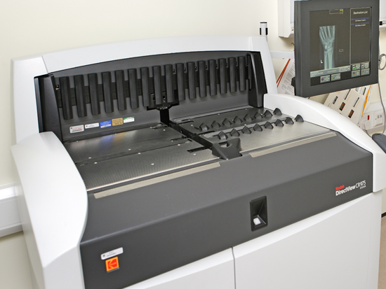 8: To make the image appear the Radiographer will put the plate with ...