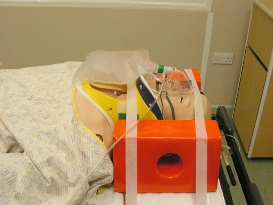 3 - Sim Man in a trauma simulation